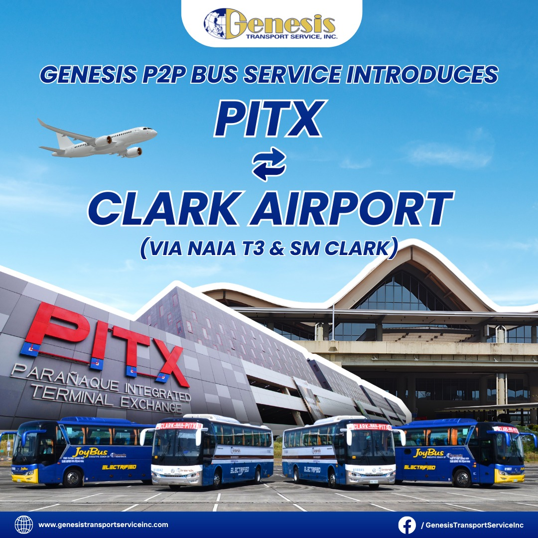 Genesis P2P Bus: PITX to Clark Airport via NAIA T3 & SM Clark ...